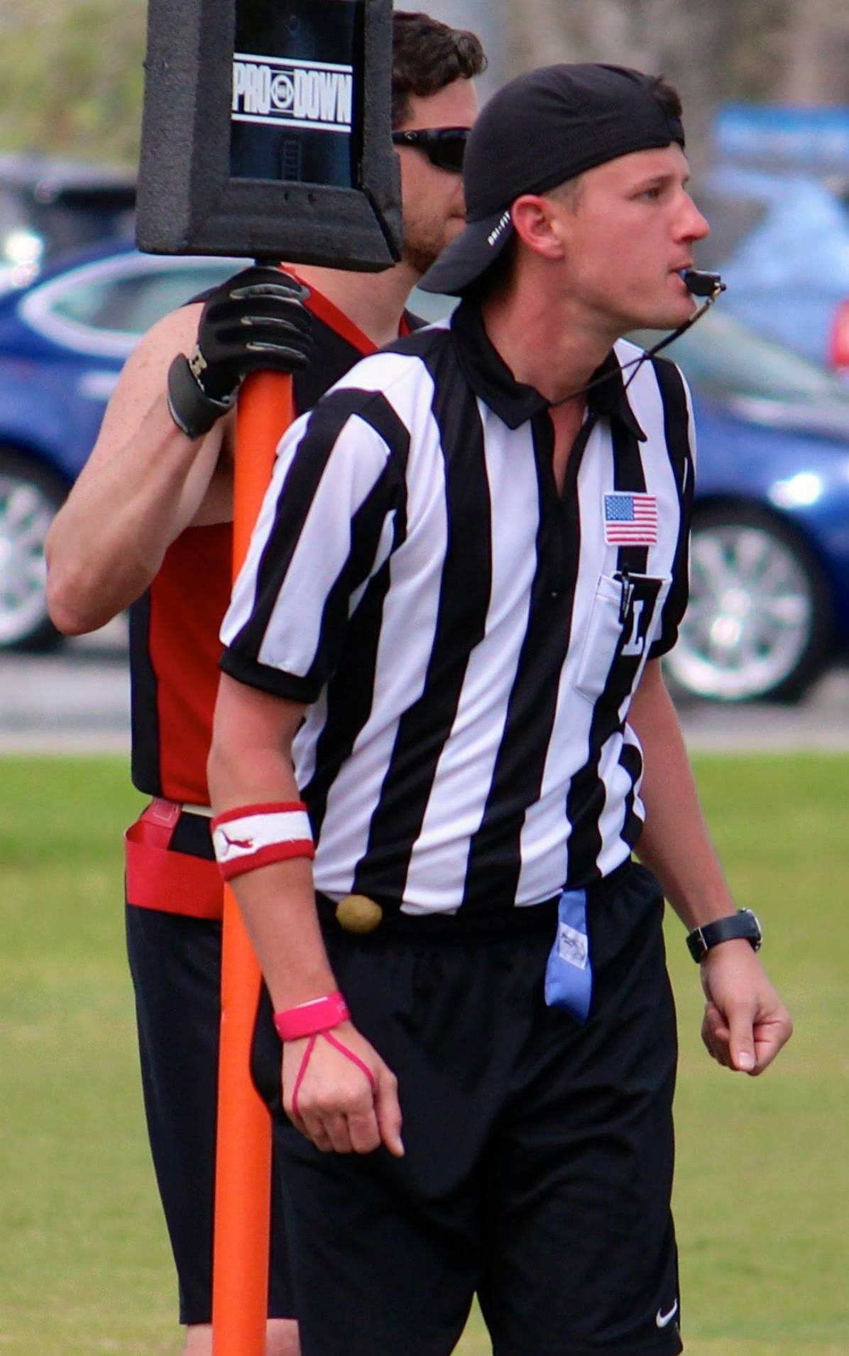 Football Zebras writer Josh Lewis officiating at NFL event – Football ...