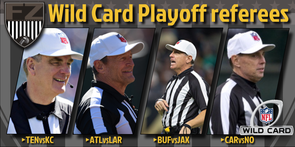 Triplette, Hochuli, Hussey, and Corrente are Wild Card referees ...
