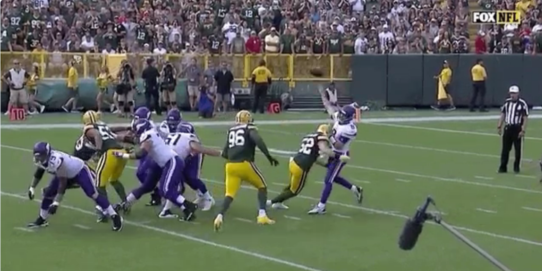 Corrente roughly describes roughing the passer call. It was rough ...