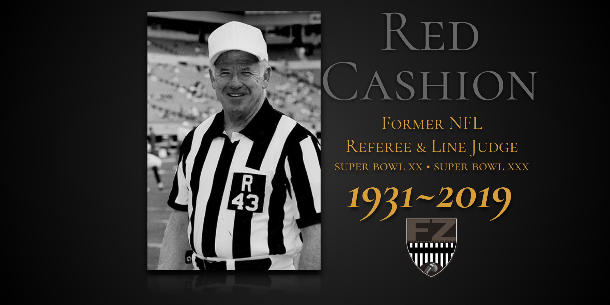 Red Cashion, 2-time Super Bowl referee, dies at age 87 | Football Zebras