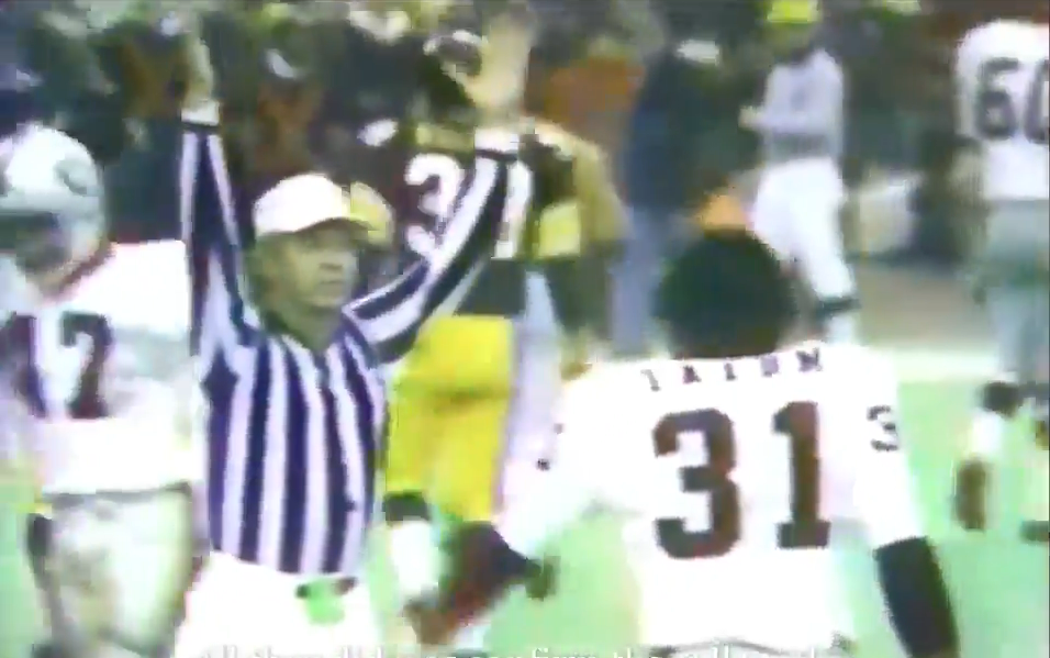 The Immaculate Reception was not the first instant replay review ...