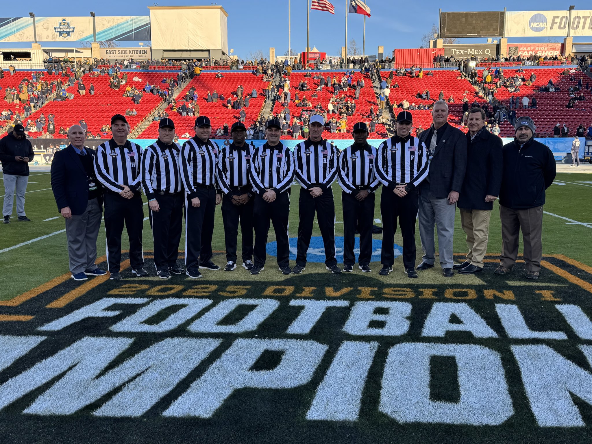 Coastal Athletic Association crew works the FCS Division I Championship ...